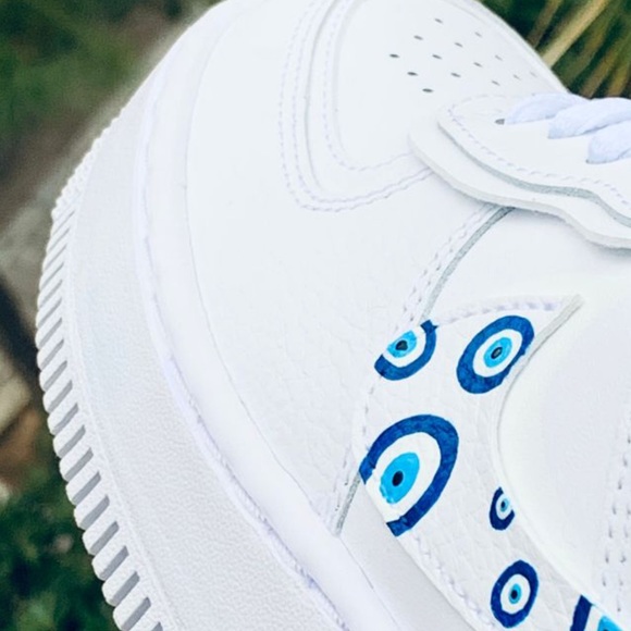 Nike | Shoes | Custom Evil Eye Air Force Shadows | Poshmark